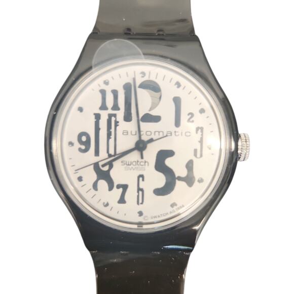 Swatch | Accessories | Vintage Swatch Automatic Watch Blackboard Sab3 ...